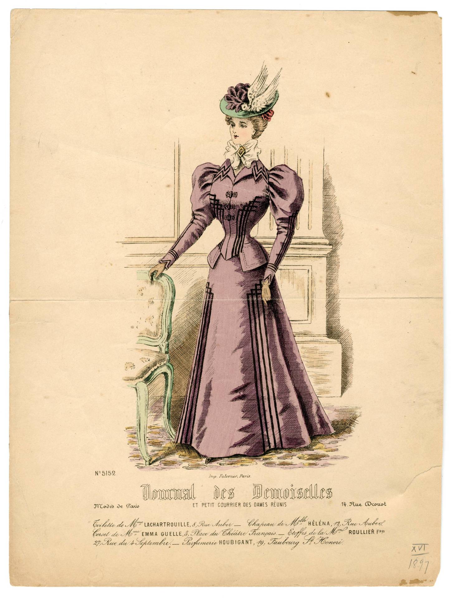1895-1898 (1897) Fashion Plate (no. 151) | Genealogy Lady